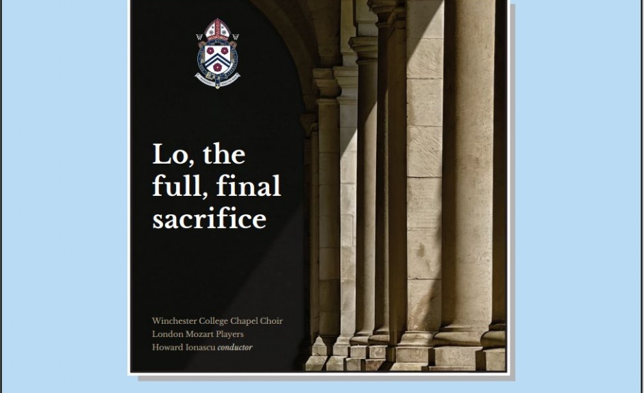 Release of 'Lo, the full, final Sacrifice’ - The Pilgrims' School